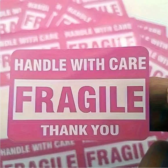 Office | Nwt Fragile Handle With Care Package Stickers | Poshmark